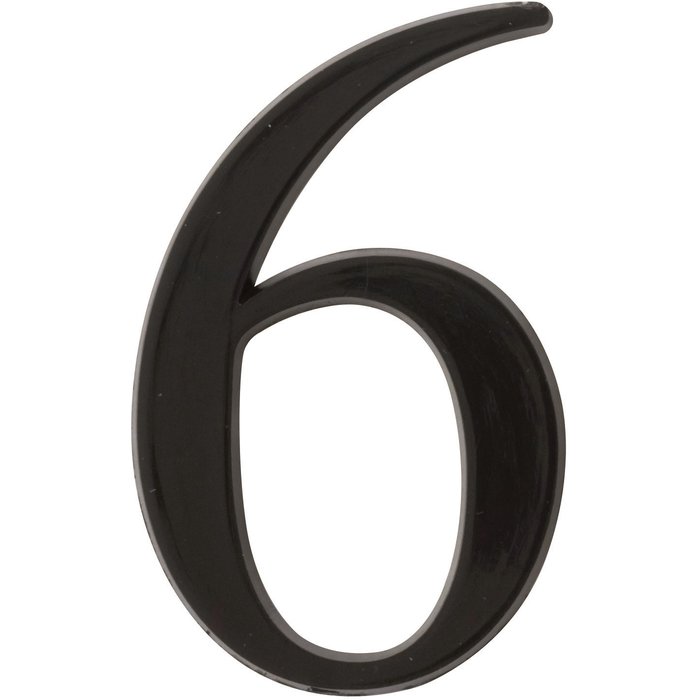 Chiffres adhésifs - Noir - Hauteur 6 cm - Novap - Sider.biz